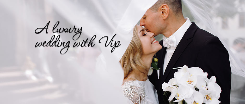 A luxury wedding with your car with driver